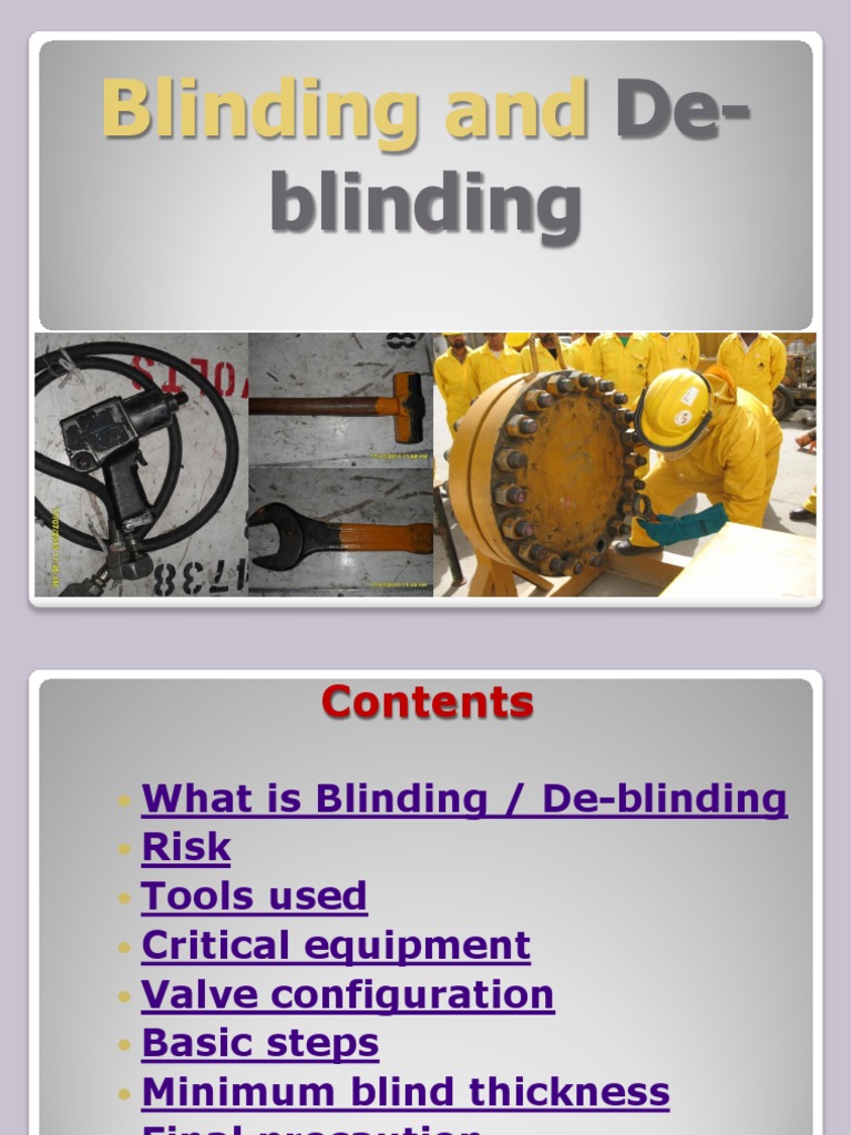 Blinding and Deblinding Rev1 | Hazards | Risk Assessment