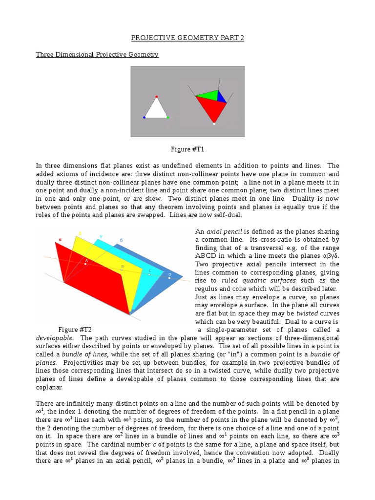 Projective Geometry 2 | Projective Geometry | Line (Geometry)