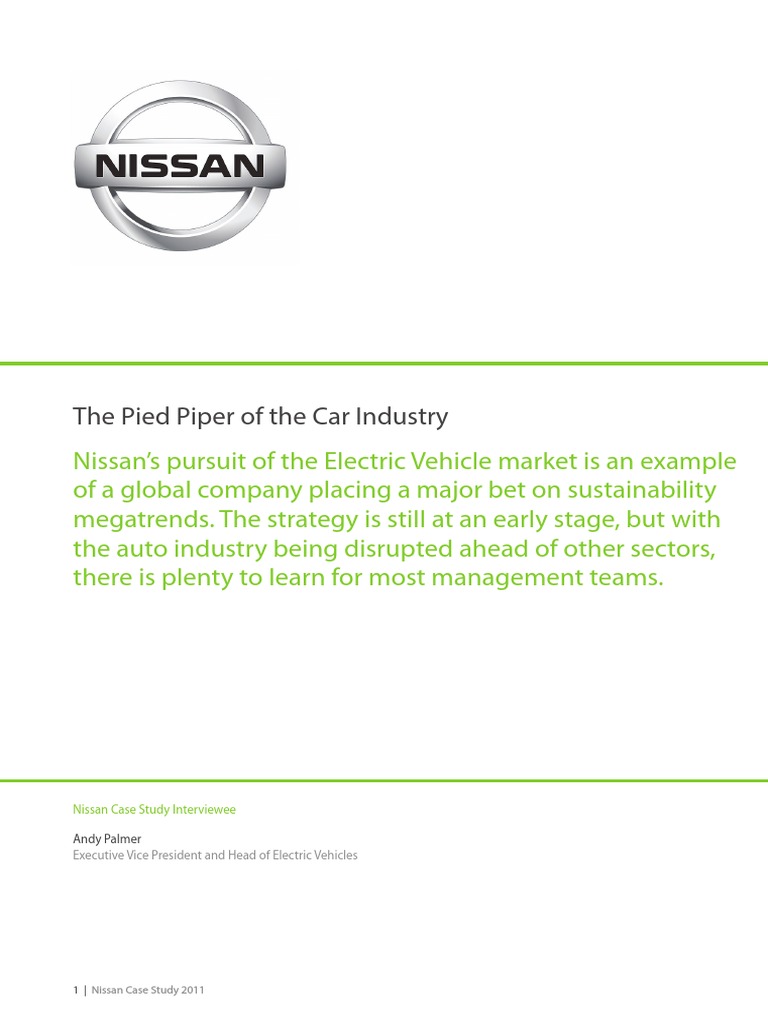 Nissan Case Study | PDF | Electric Vehicle | Toyota