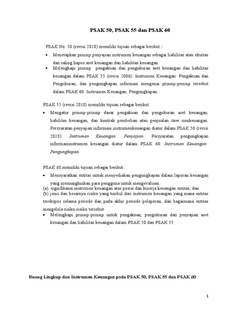Dokumen - Tips - Tugas Rangkuman Psak 50 55 | PDF | Pengelolaan Keuangan & Uang