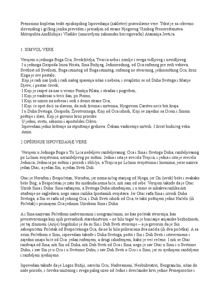 Episkopska Zakletva | PDF