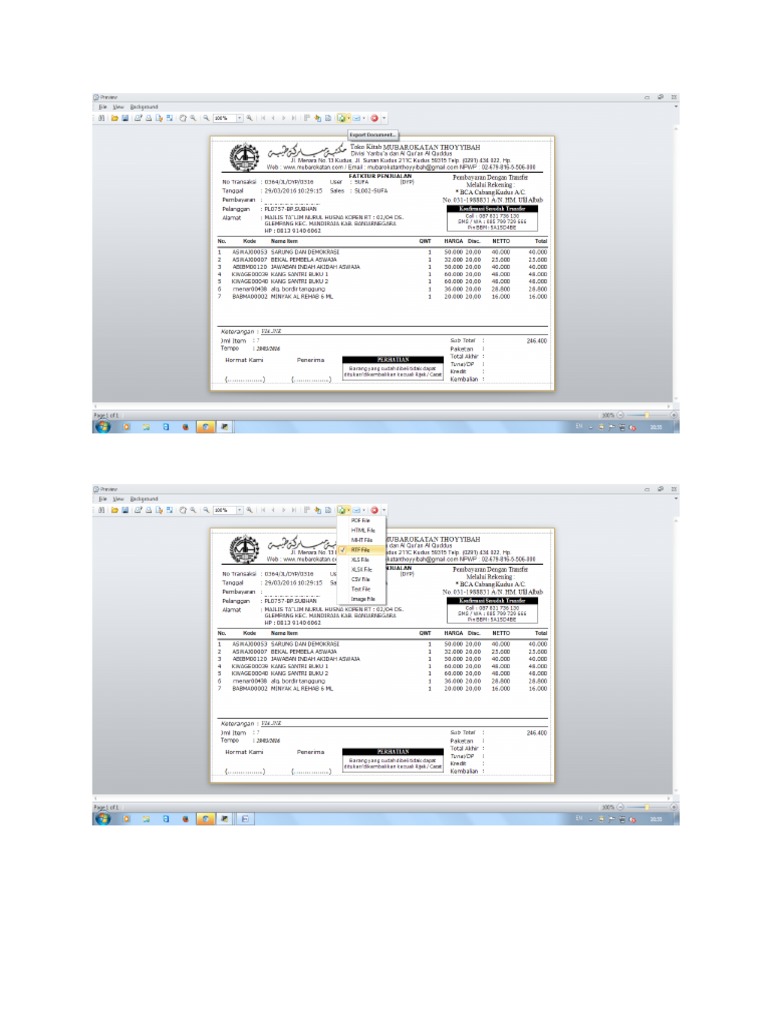 Cara Edit Nota Manual | PDF