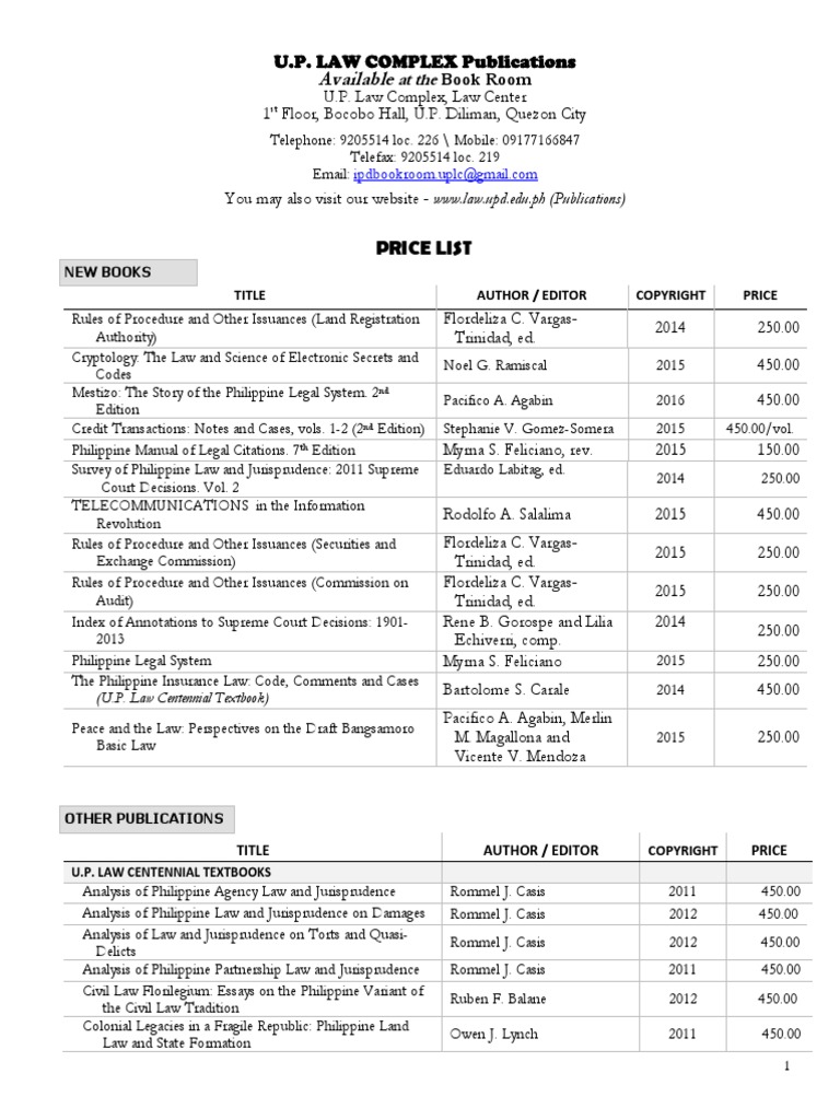 UP Law Complex Publications | PDF | Jurisprudence | Human Rights