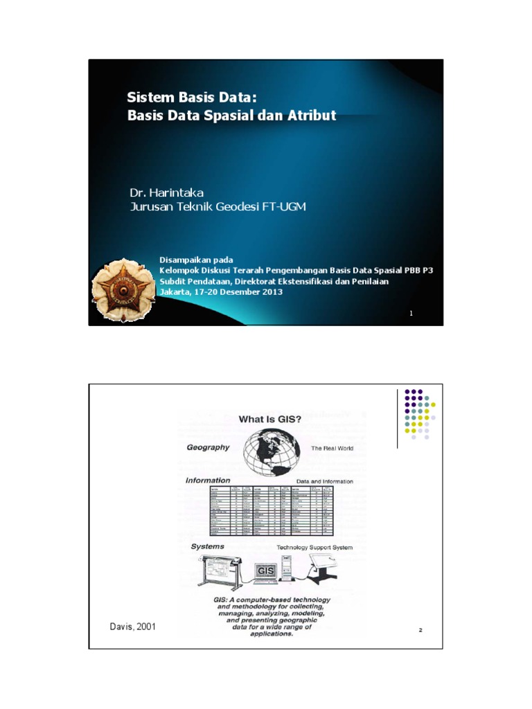 2 - Sistem Basis Data Spasial Dan Atribut | PDF
