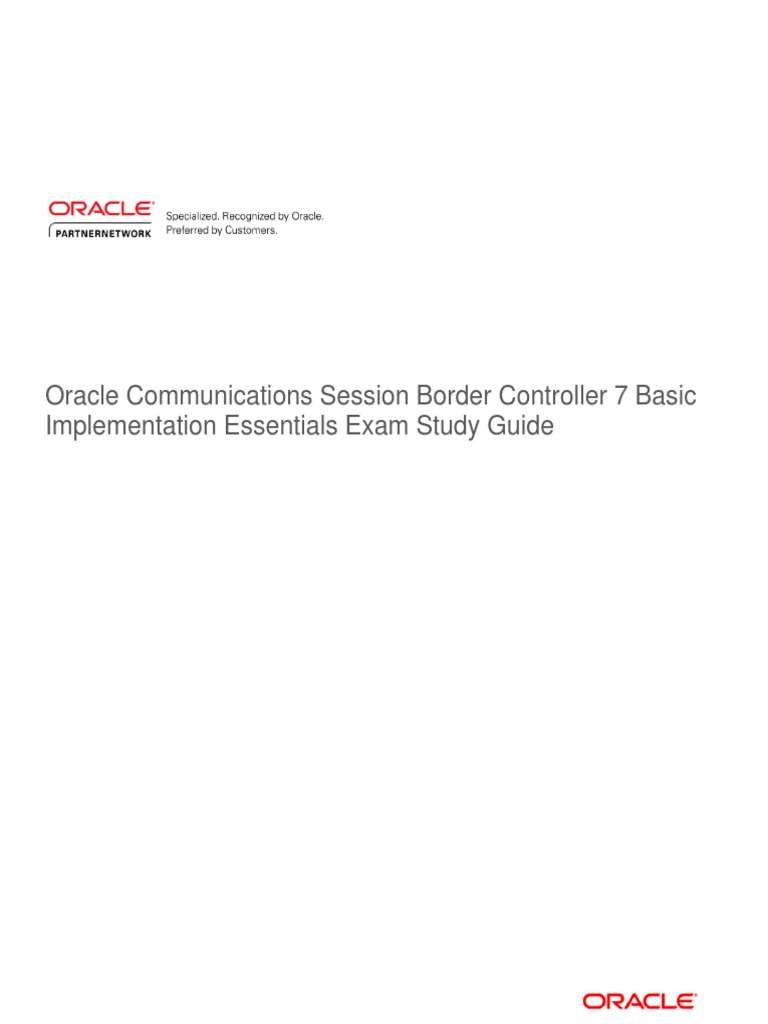 Comms SBC Basic Study Guide 3067697 | PDF | Session Initiation Protocol ...