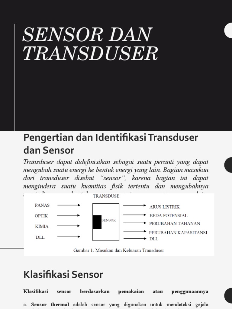 Sensor Dan Transduser | PDF