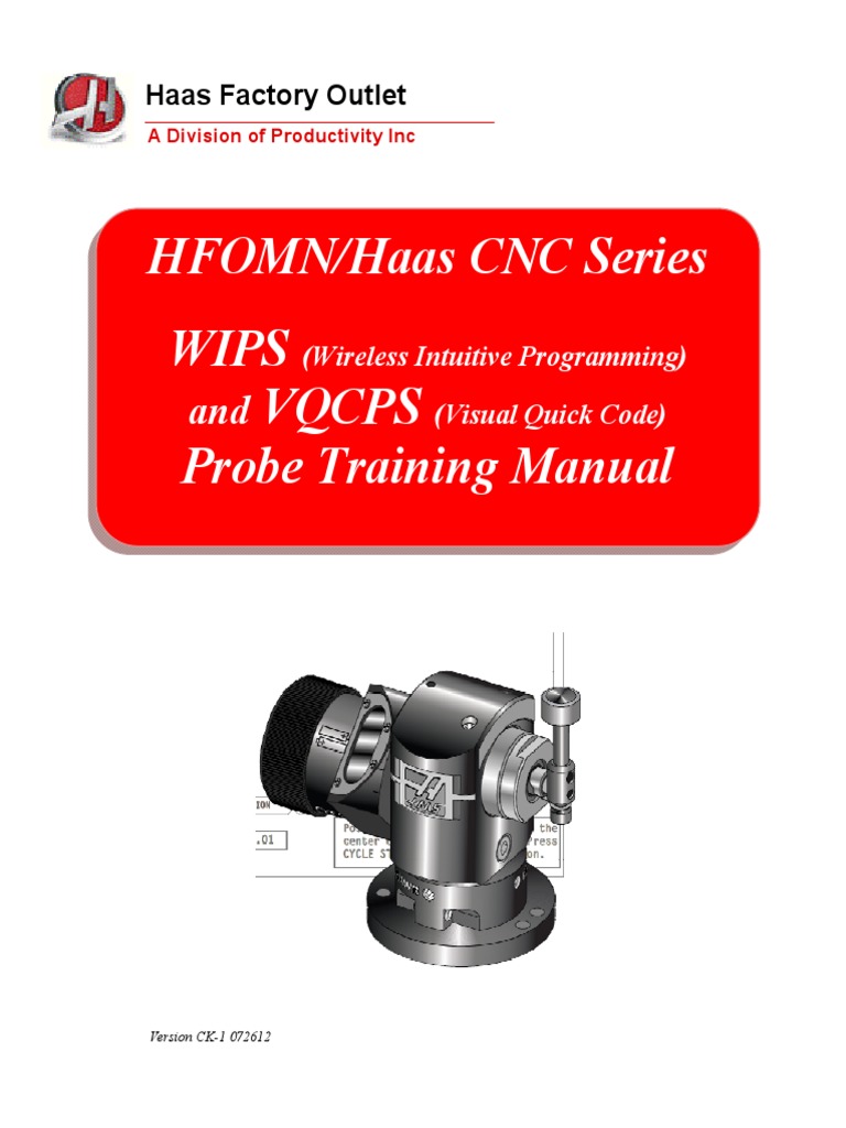 Haas WIPS/VQCPS Probe Training Manual | PDF | Variable (Computer ...