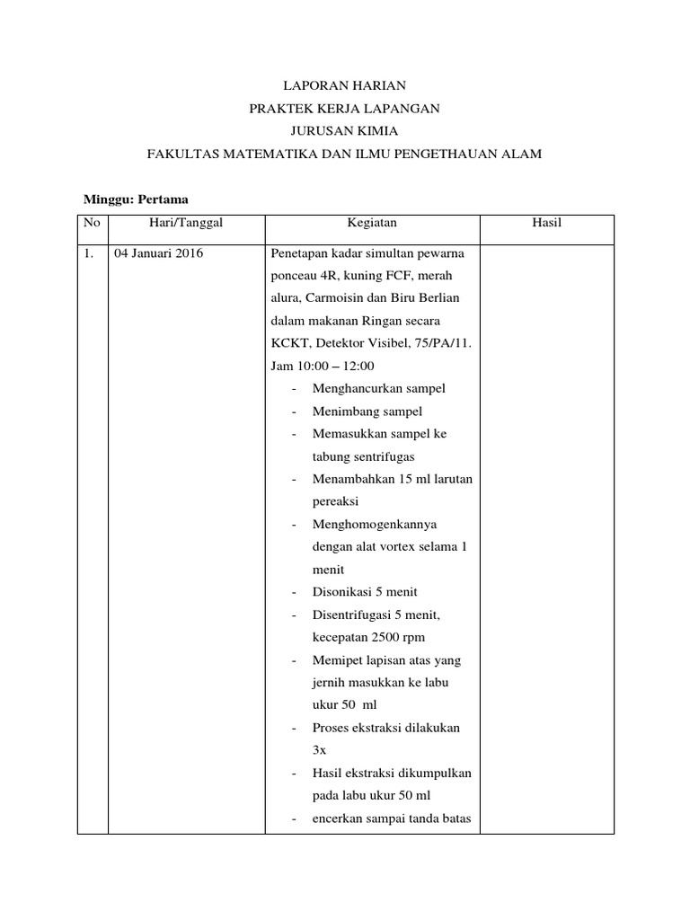 Laporan Harian PKL | PDF