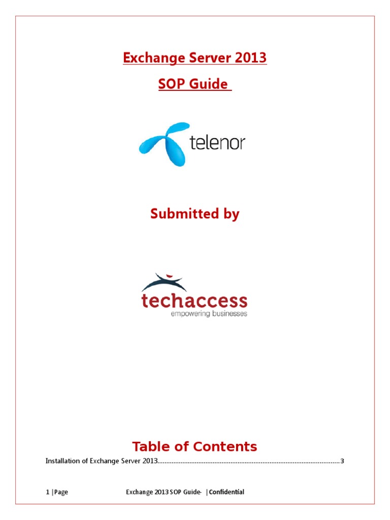 Installation and Configuration Guide for Exchange Server 2013 Client ...