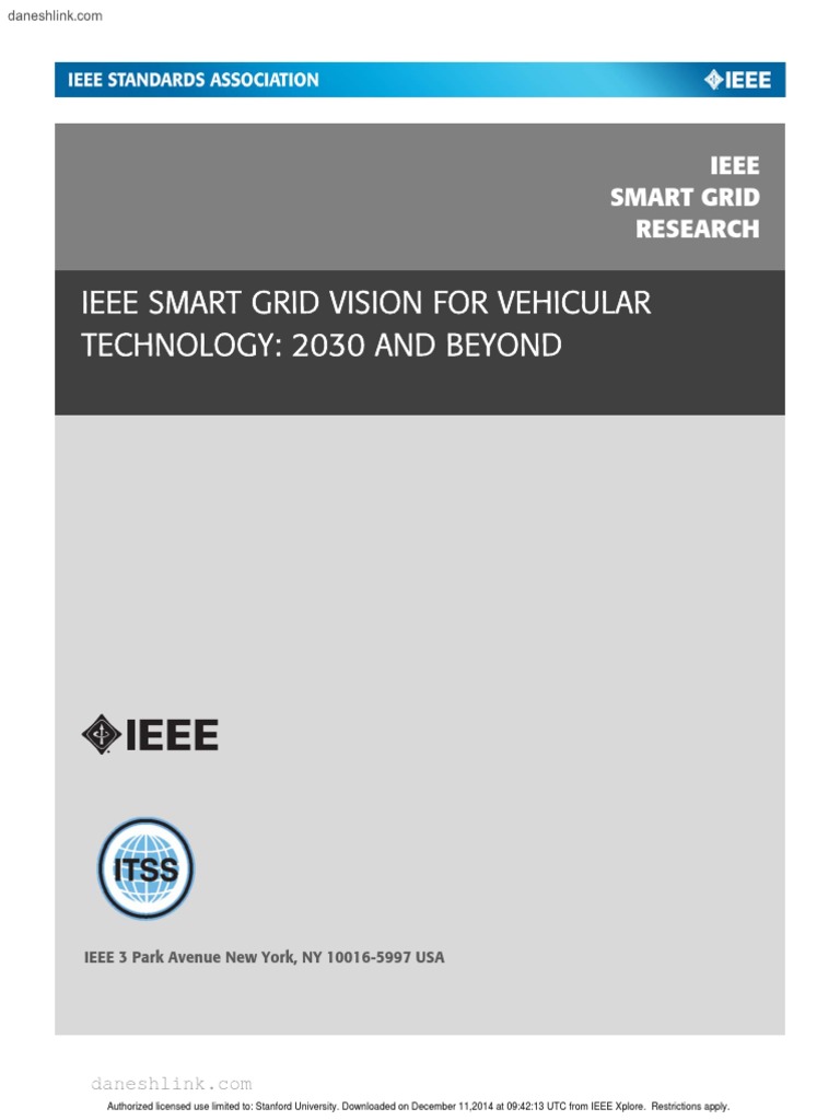 Ieee Smart Grid Vision For Vehicular Technology - 2030 and Beyond-2014 ... Ieee Smart Grid Vision For Vehicular Technology - 2030 and Beyond-2014 ...