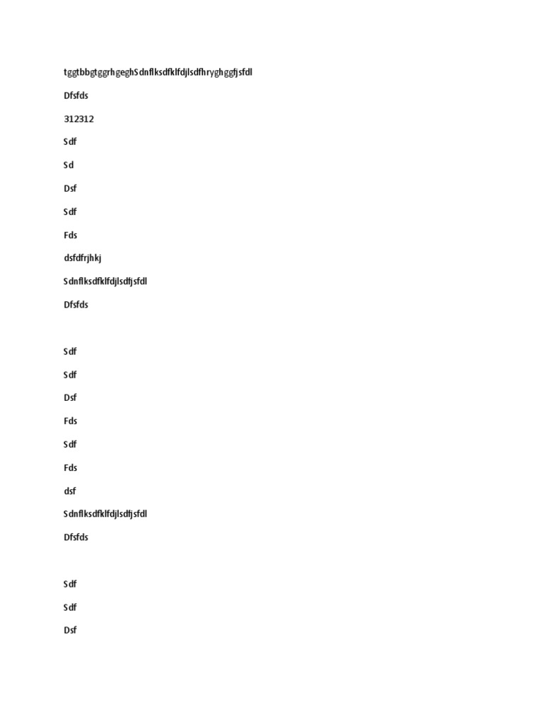 Tggtbbgtggrhgeghsdnflksdfklfdjlsdfhryghggfjsfdl Dfsfds 312312 SDF SD ...