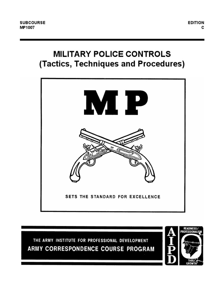 Military Police Controls - Tactics, Tech | PDF | Reconnaissance ...