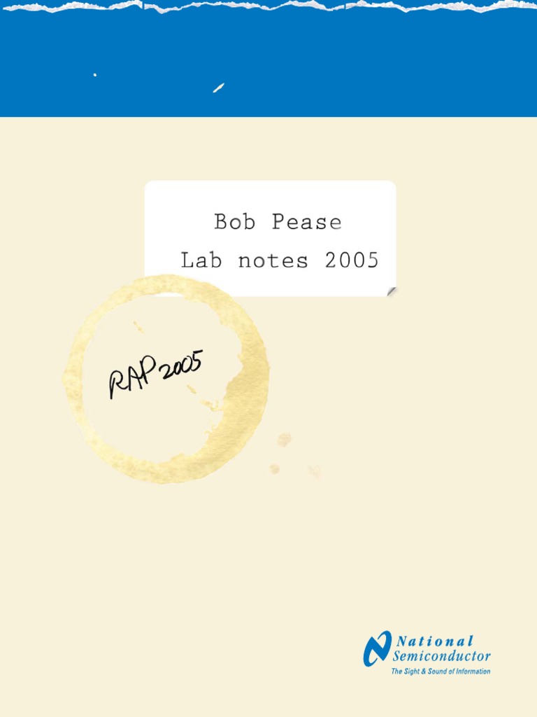 Bob Pease Lab Notes 2005 PDF | PDF