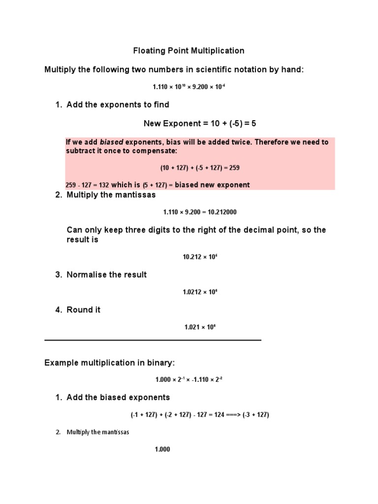 Floating Point Multiplication Pdf