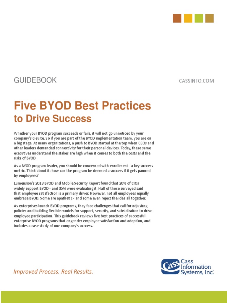 Best Practices in BYOD - Cass | PDF | Payroll | Employment
