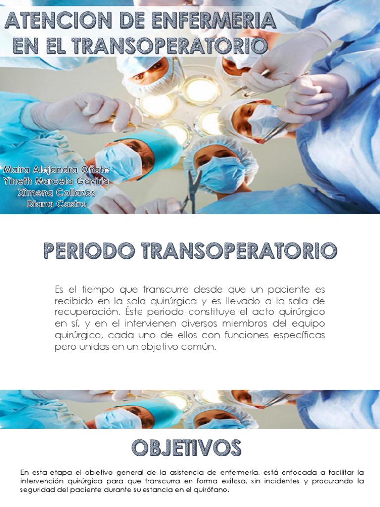 TRANSOPERATORIO | PDF | Cirugía | Vena