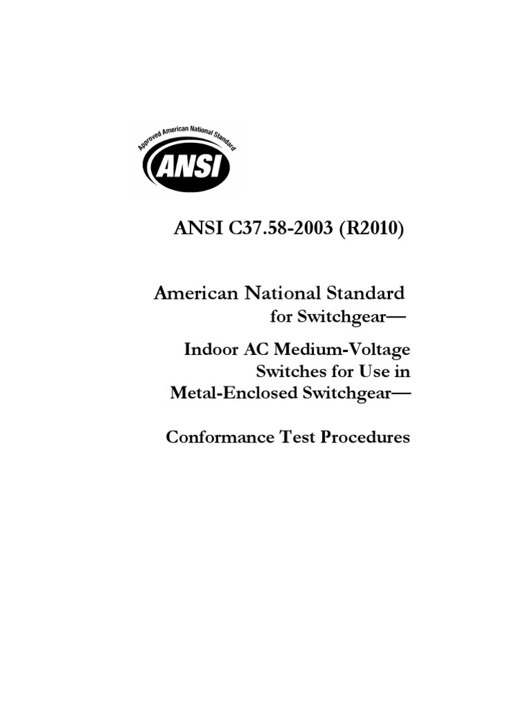 Ansi C37 58 PDF | PDF