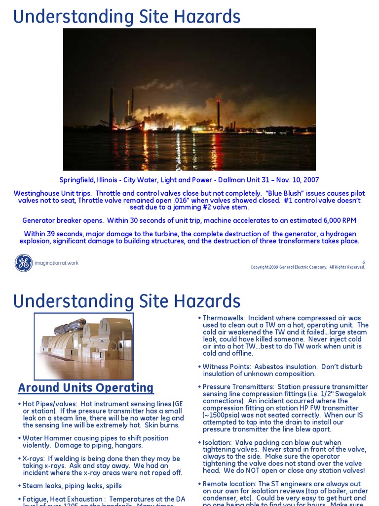 GE Safety Awareness | PDF | Valve | Steam