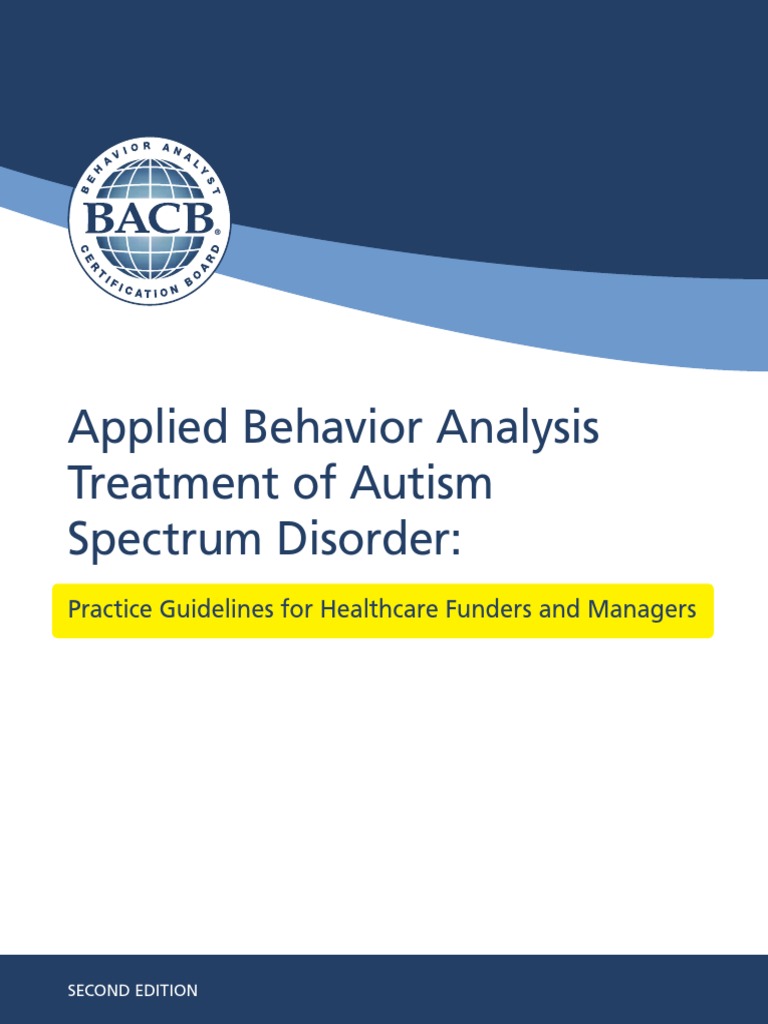 ABA Guidelines For ASD | PDF | Psychological Evaluation | Autism Spectrum