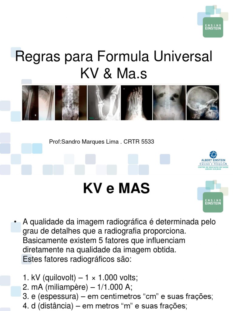 Calculo KV e MAs | Osteoporose | Médico