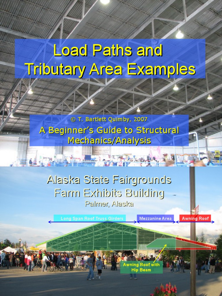 Load Path and Tributary Area Examples | PDF | Truss | Beam (Structure)