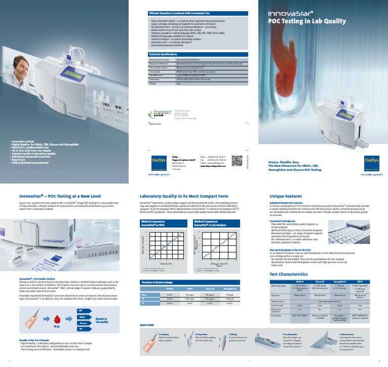 InnovaStar DiaSys | PDF | Glycated Hemoglobin | Clinical Medicine
