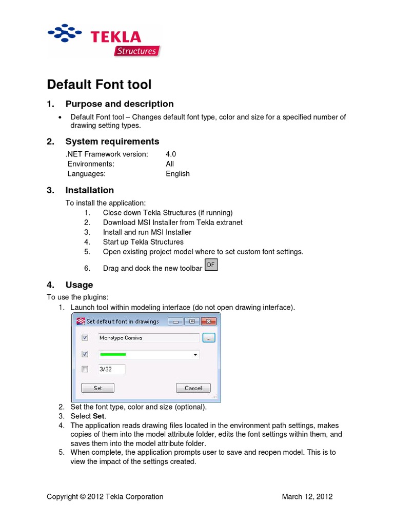 Default Font Tool Help | PDF | Installation (Computer Programs ...