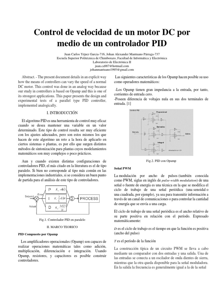 Diagrama P&id Velocidad Motor Control De Posición Pid De Un