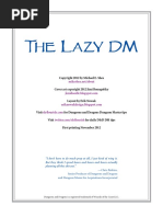Checklists The Lazy DM - Feuille 1 | PDF | Role Playing Games