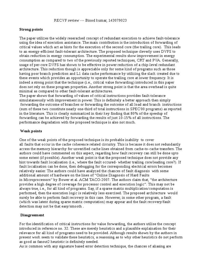 Recvf BinodKumar | PDF | Cpu Cache | Thread (Computing)