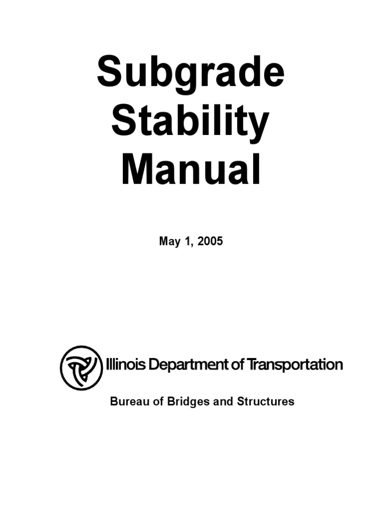 IDOT Subgrade Stability Manual PDF | PDF