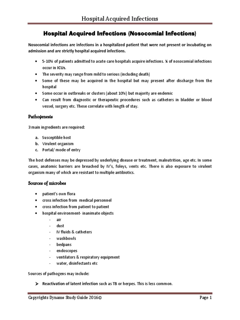 Hospital Acquired Infections.pdf | Hospital Acquired Infection ...