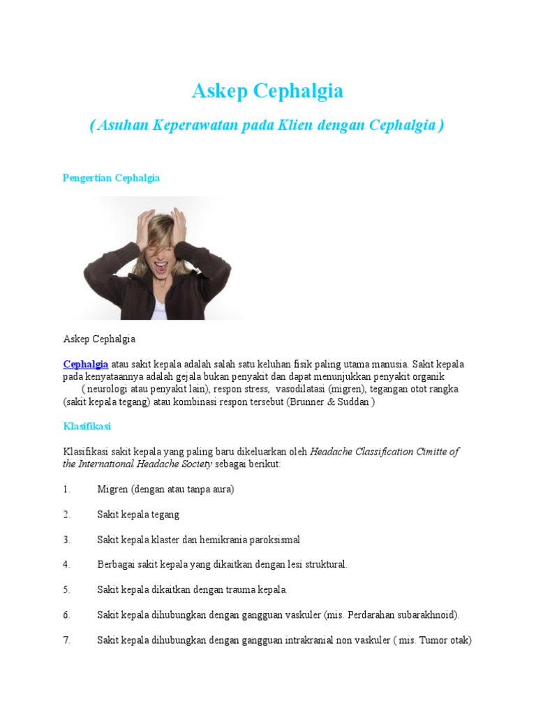 Askep Cephalgia | PDF