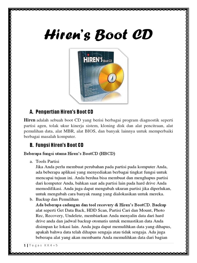 Hiren's Boot CD | PDF