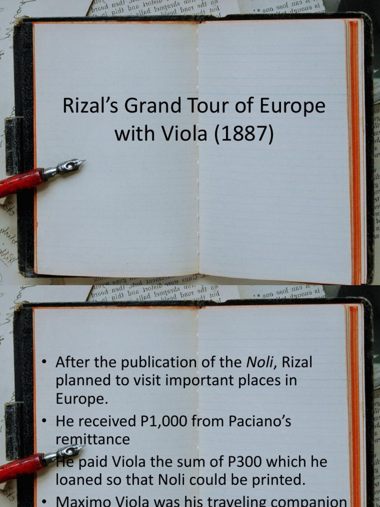 Rizal's Grand Tour of Europe With Viola | PDF