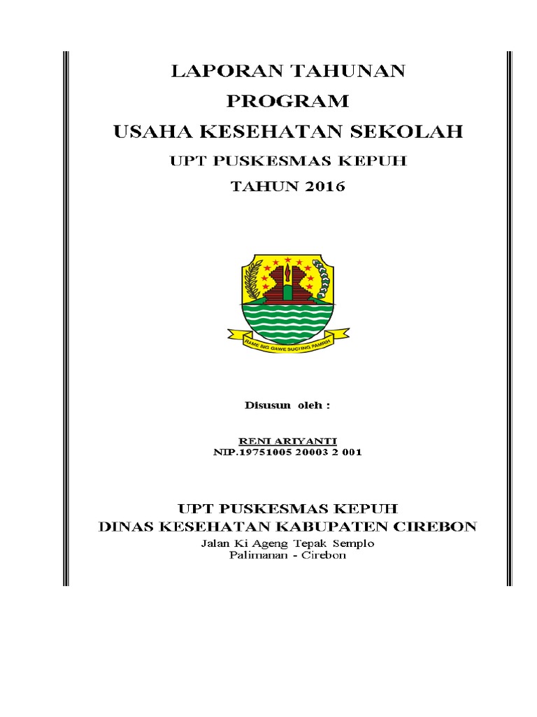 Laporan Tahunan Program Uks | PDF