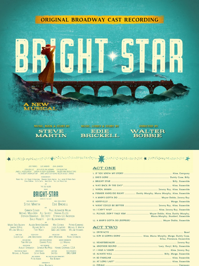 Digital Booklet - Bright Star (Original Broadway Cast Recording) | PDF ...
