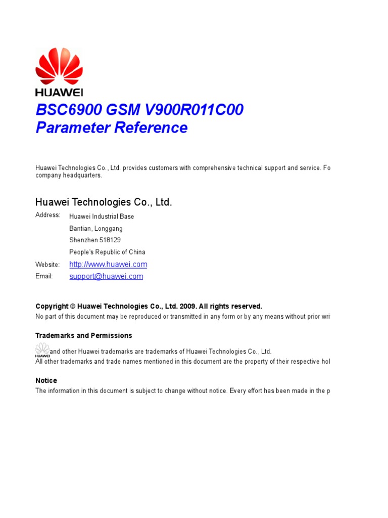 BSC6900 GSM V900R011C00SPC700 Parameter Reference - Dien | PDF | Parameter (Computer Programming ...