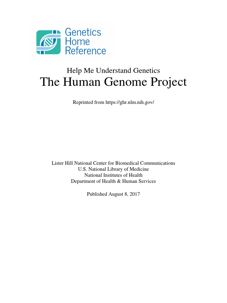 Human Genome Project | PDF | Human Genome | Genome