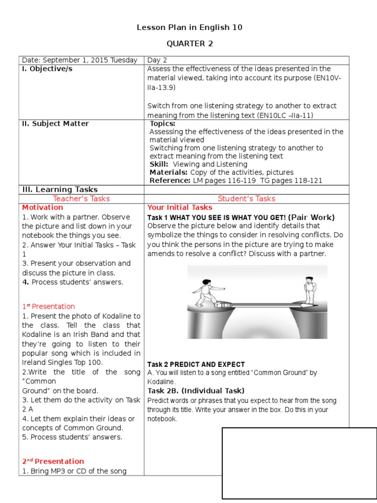 282348028 Lesson Plan in English 10 Second Quarter | Divine Comedy ...