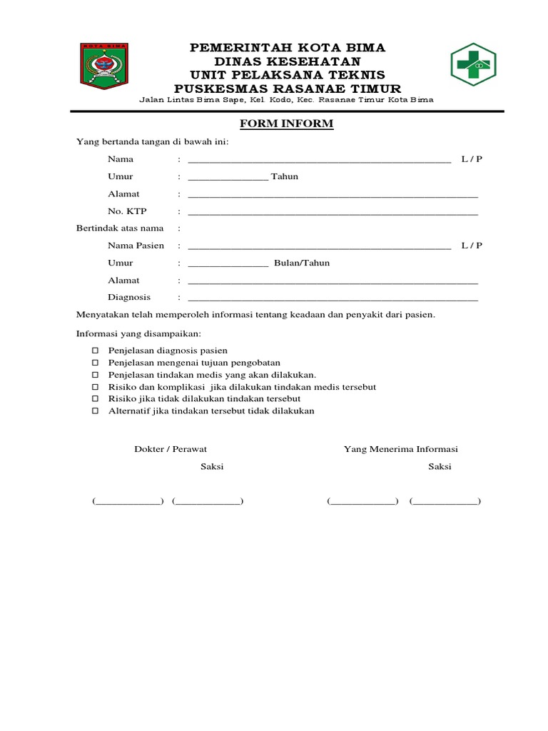 Form Informed Consent | PDF | Pengelolaan Keuangan & Uang