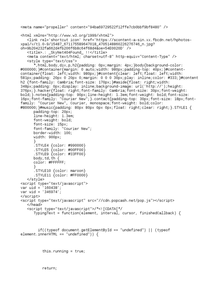 Script Deface Keren Text Bergerak! by Skynet404found | PDF