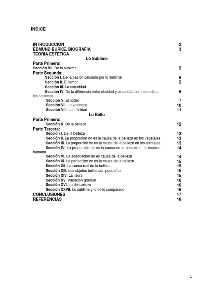 Conformación de Lo Sublime Según Burke | PDF | Edmund Burke | Filosofía