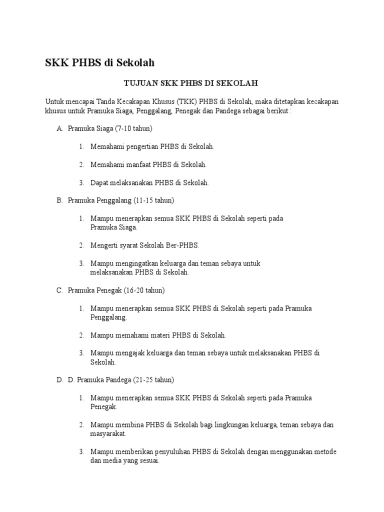 SKK PHBS Di | PDF