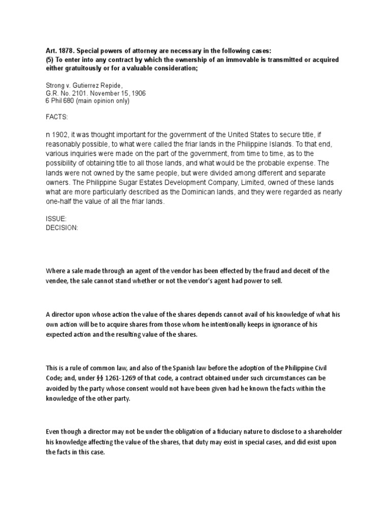 Strong V Repide | PDF | Fiduciary | Corporations