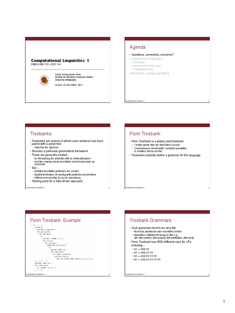 Lec15 CL1-f11 | PDF | Parsing | Theoretical Computer Science