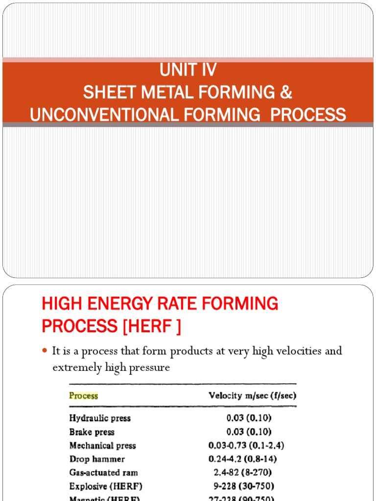 High Energy Rate Forming Process | Download Free PDF | Explosive ...