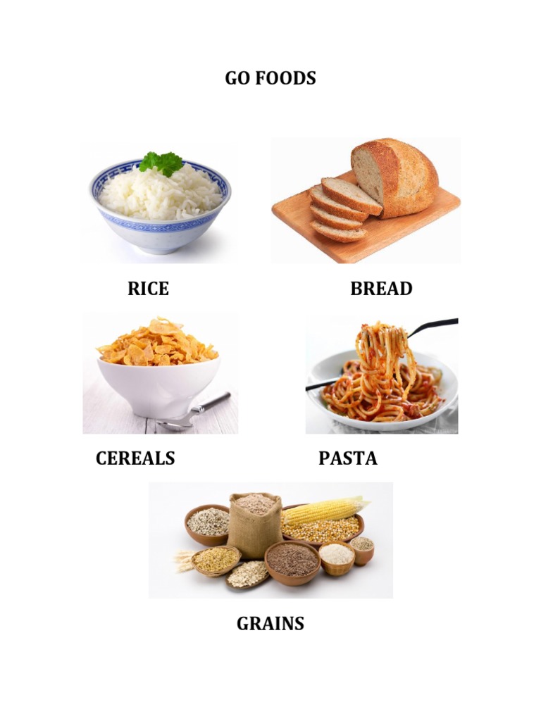 Examples Of Go Foods Only