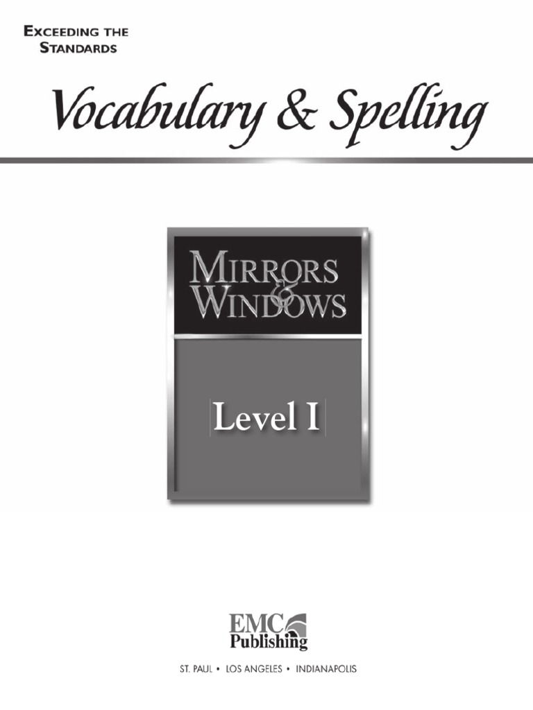 Exceeding The Standards Vocabulary & Spelling, Level I-Viny PDF | PDF ...
