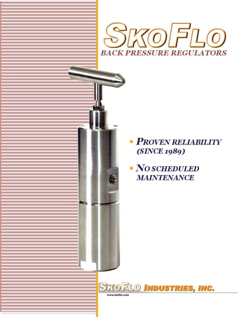 Skoflo Back Pressure Regulators Overview | PDF